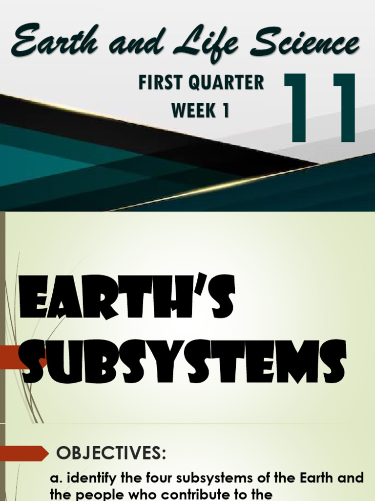 Els Day 2 Earths Subsystems | PDF | Earth Sciences | Atmosphere
