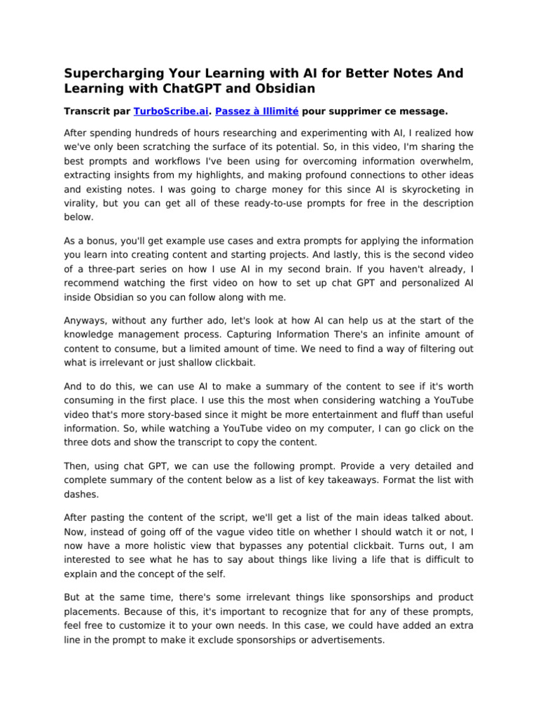 Supercharging Your Learning With AI For Better Notes and Learning With ...