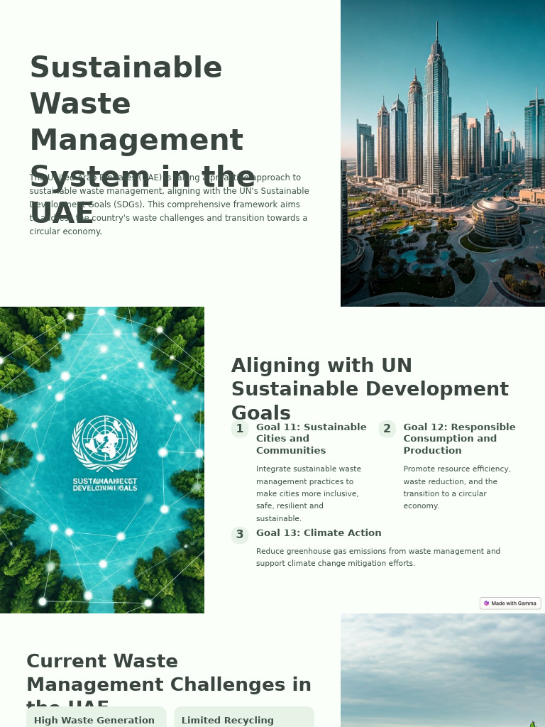 Sustainable Waste Management System in The UAE | PDF | Recycling ...