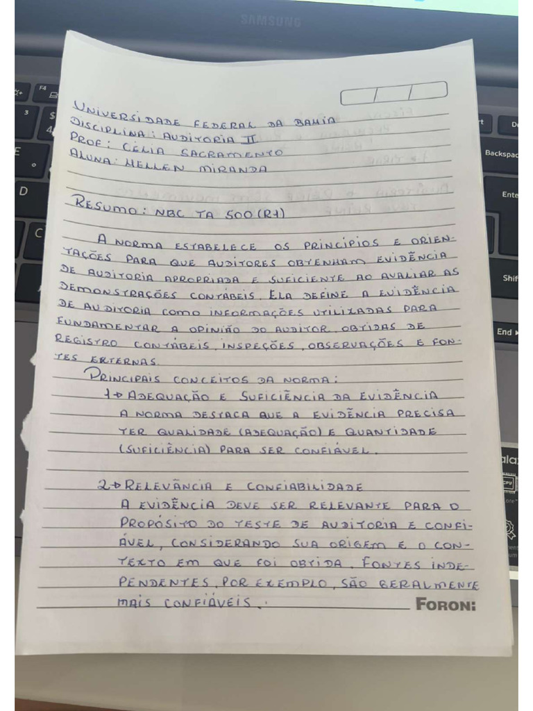 Resumo NBC Ta 500 (r1) | PDF