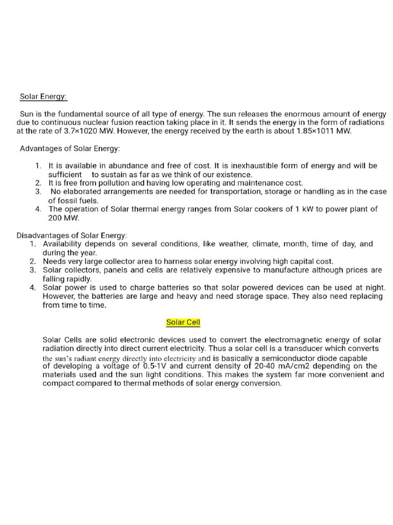 RER Unit1 Solar | PDF