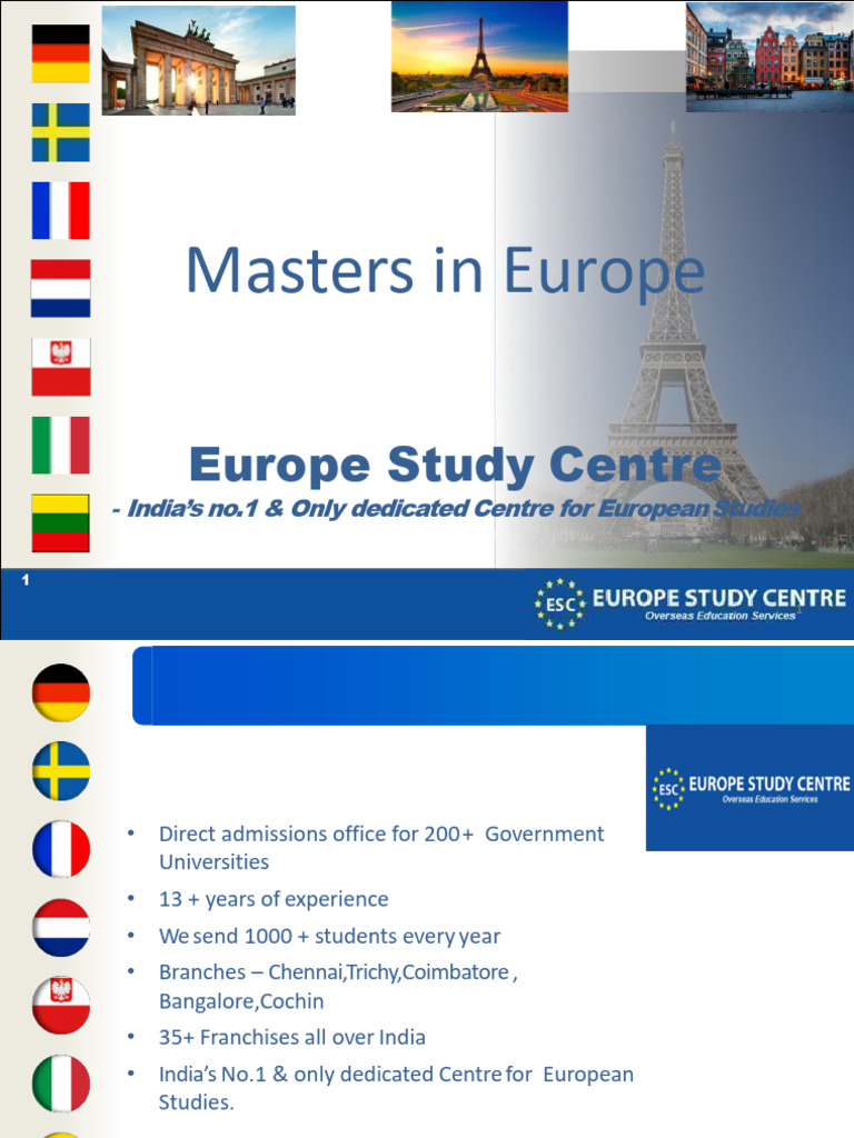 Masters in Europe Zoom | PDF | European Union | University