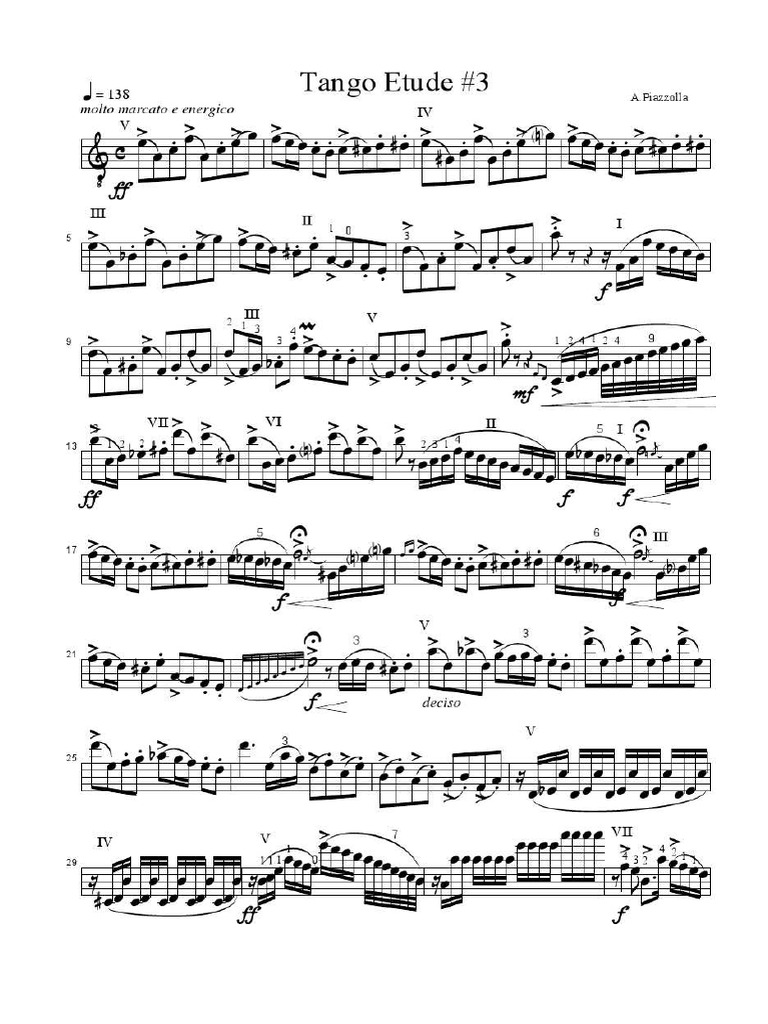 Tango Etude 3 | PDF