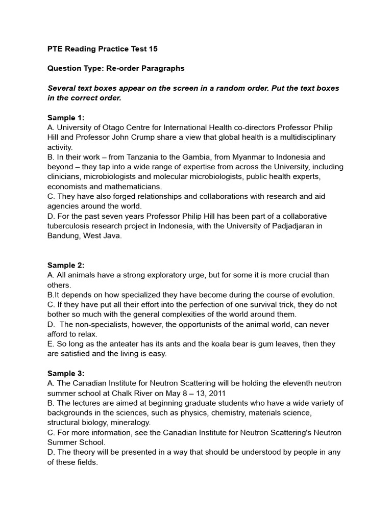 Pte Reading Practice Test 2236ce7da | PDF | Aviation | Forests