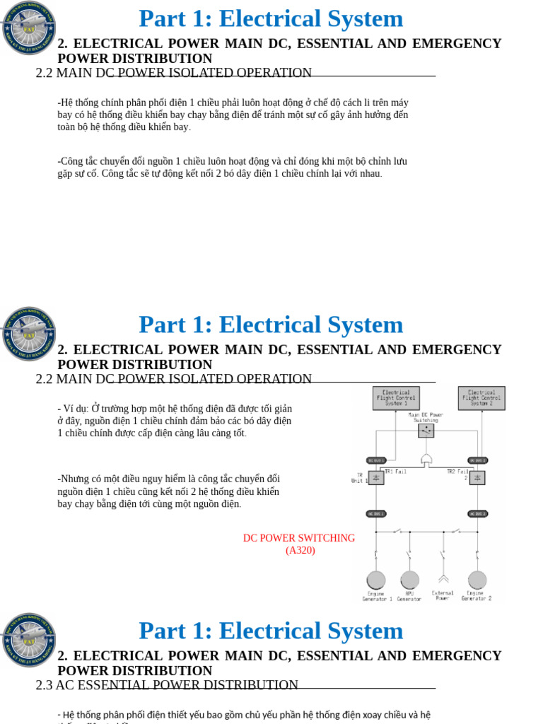 Electrical Power Main DC, Essential and Emergency Power Distribution | PDF