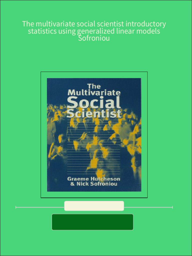 (Ebooks PDF) Download The Multivariate Social Scientist Introductory ... (Ebooks PDF) Download The Multivariate Social Scientist Introductory ...