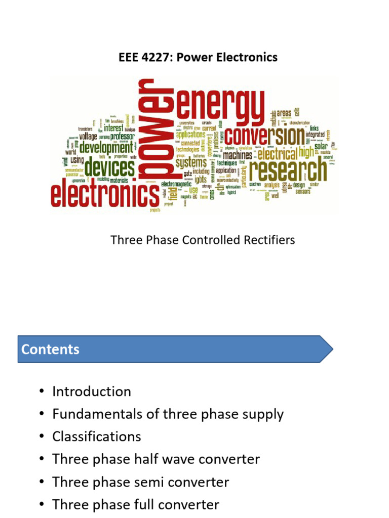 Lecture 3.2 - Three Phase Controlled Rectifiers | PDF | Rectifier ...