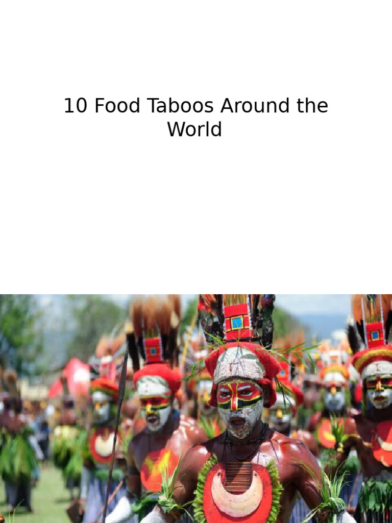 3.1 Food Taboos Around The World | PDF | Foods