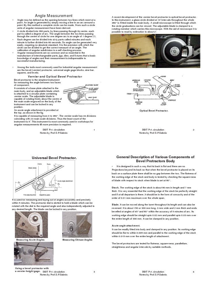 Angle Measurement 2 | PDF | Lens (Optics) | Optics