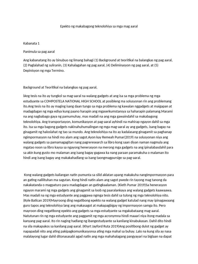 Epekto NG makab-WPS Office | PDF