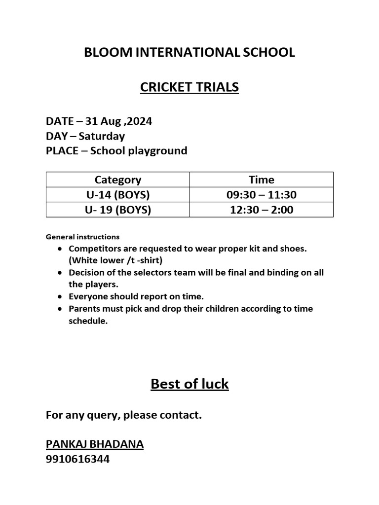 Cricket Trails Updated | PDF