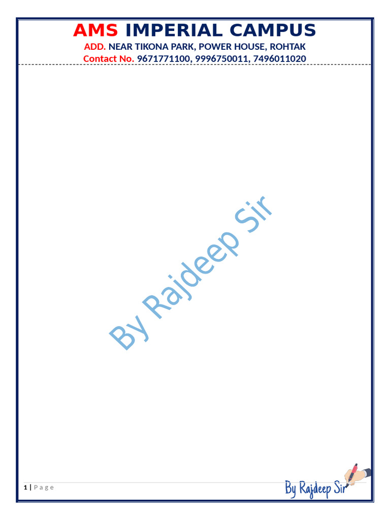 Sample - AMS Imperial Campus | PDF