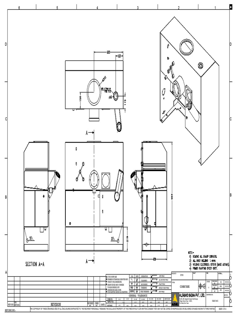 CPH 50 Combi Tank Assy | PDF | Industrial Processes | Mechanical ...