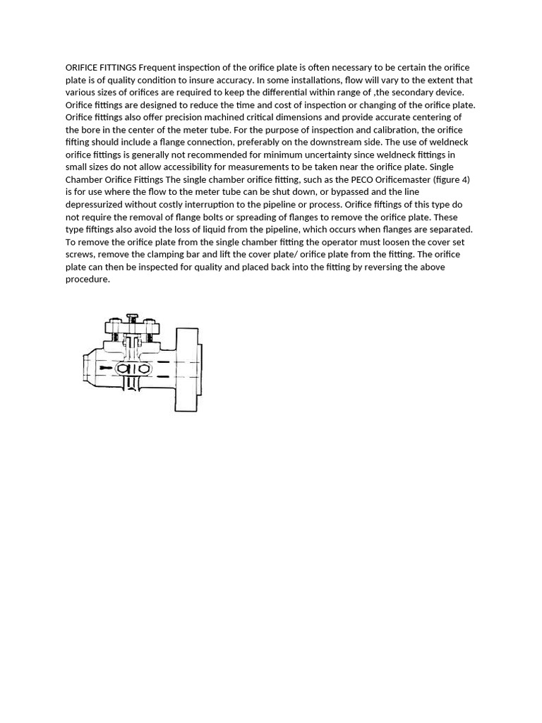 Orifice Fittings | PDF