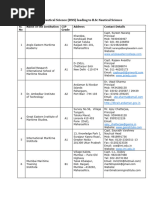 DG Shipping Approved Institutes List | PDF | Water Transport | Shipping
