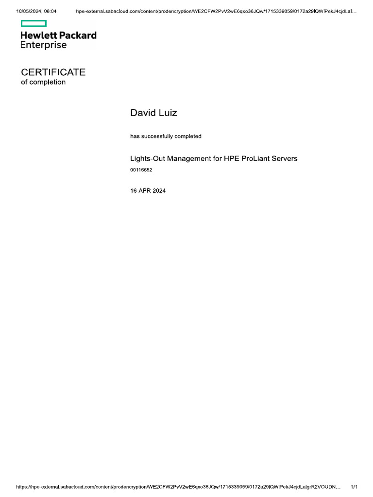 Lights-Out Management For HPE ProLiant Servers | PDF