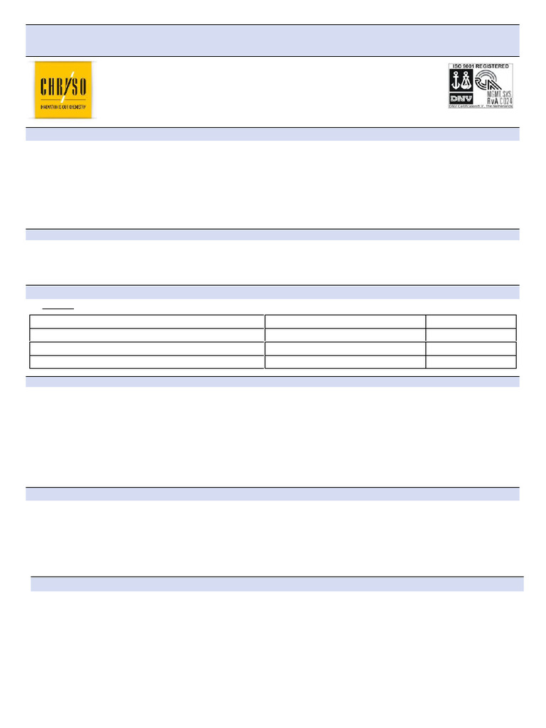 Safety Data Sheet Chryso Excem 60 Hes 8891 5612 | PDF | Personal ...