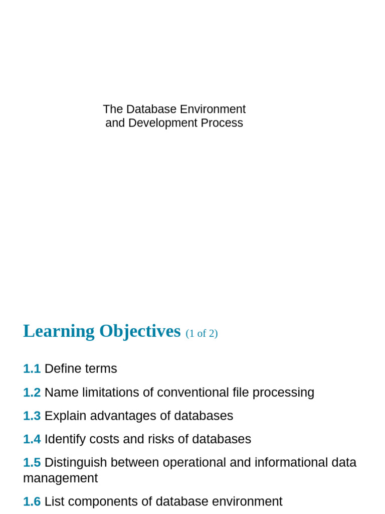L1-ppt | PDF | Databases | Software Development Process L1-ppt | PDF | Databases | Software Development Process