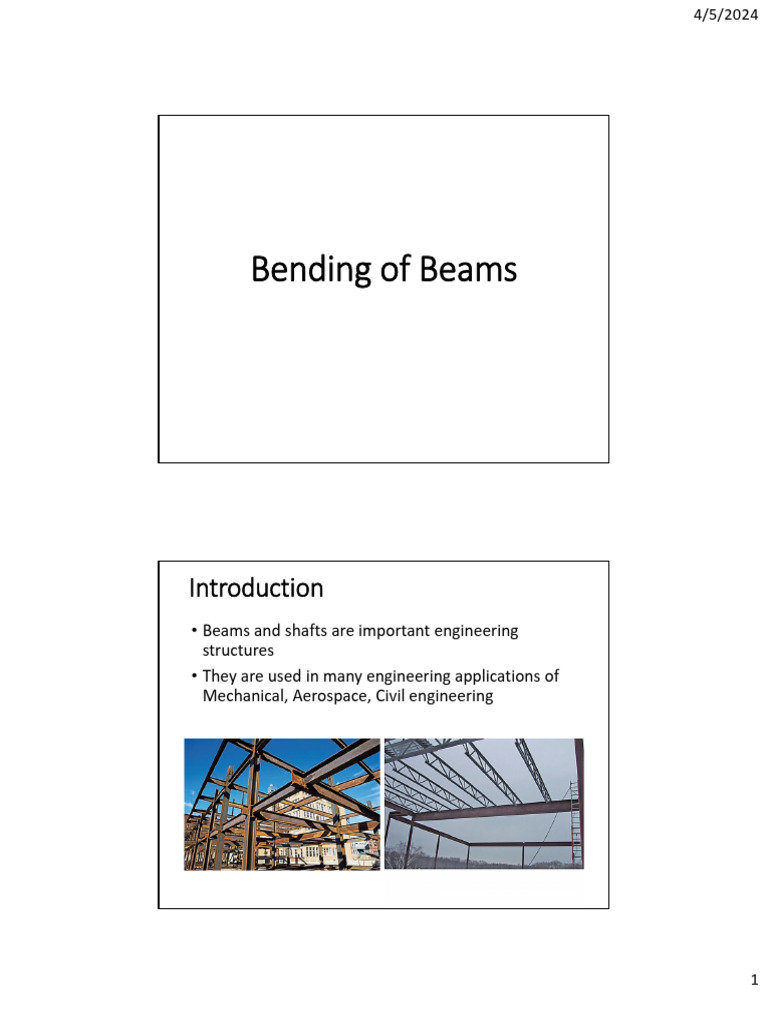 17 Bending of Beams | PDF | Bending | Beam (Structure)