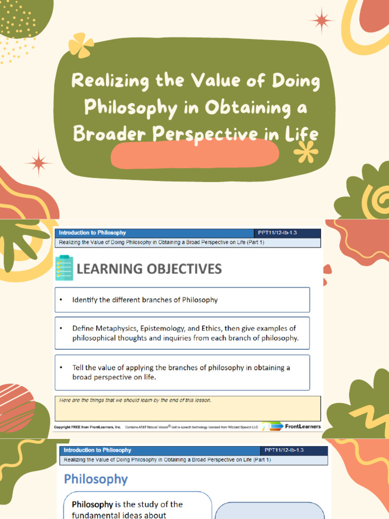 Lesson 3 Philo | PDF