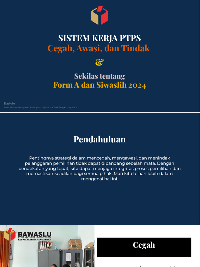 Strategi PTPS: Cegah, Awasi, Tindak | PDF | Ilmu Sosial | Komputer