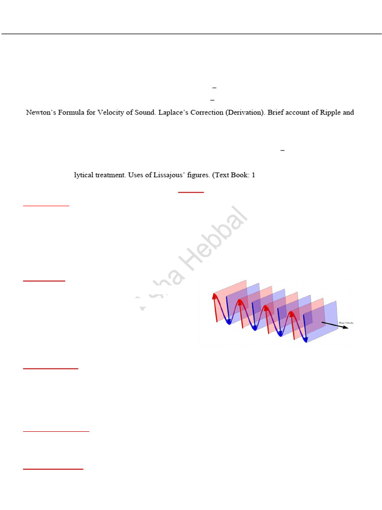 Waves and Superposition of Harmonic Waves | PDF | Waves | Oscillation