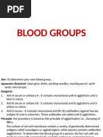Blood Grouping Method | PDF | Blood Type | Serology