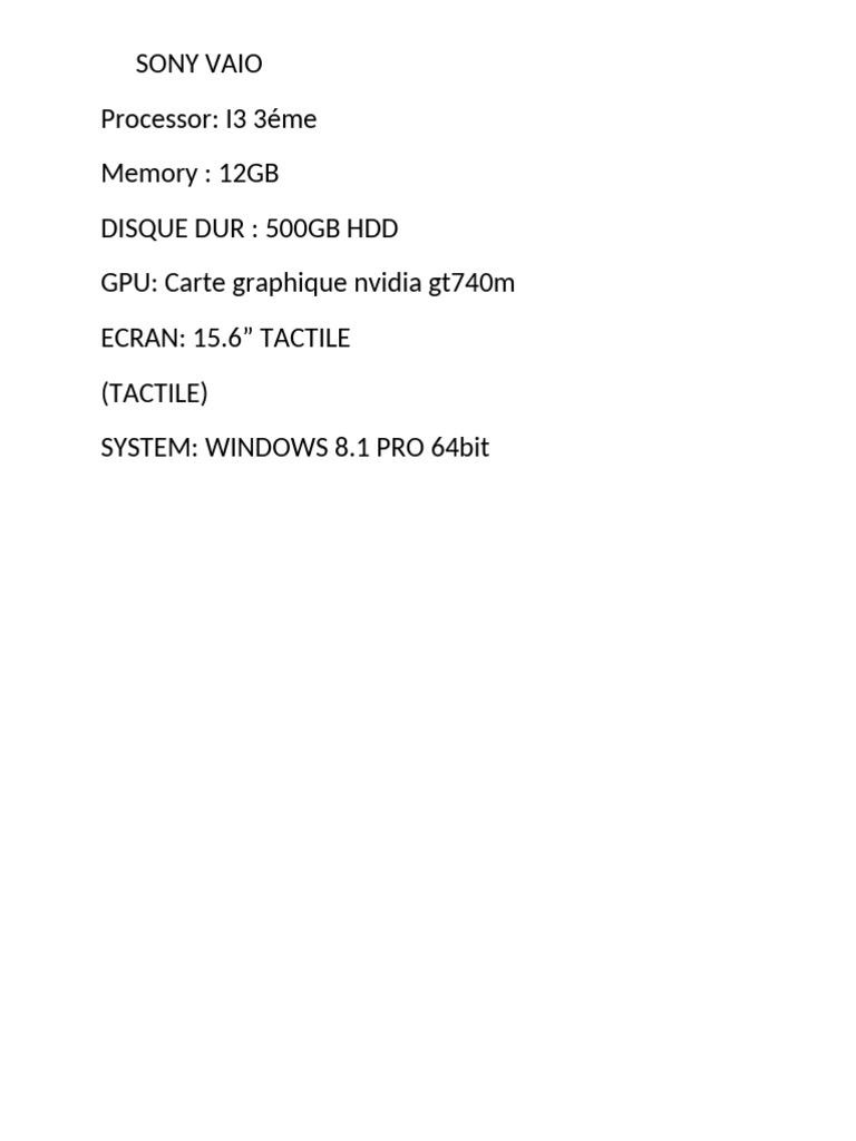 Mini Unité Centrale | PDF