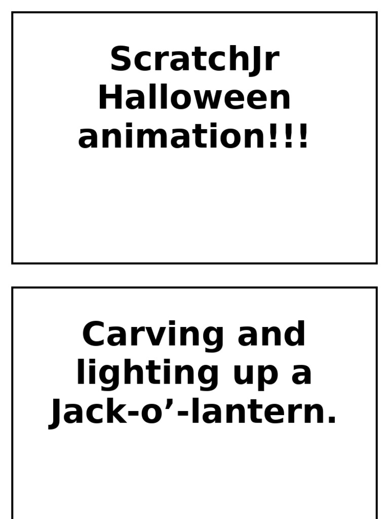 ScratchJr Halloween Animation | PDF