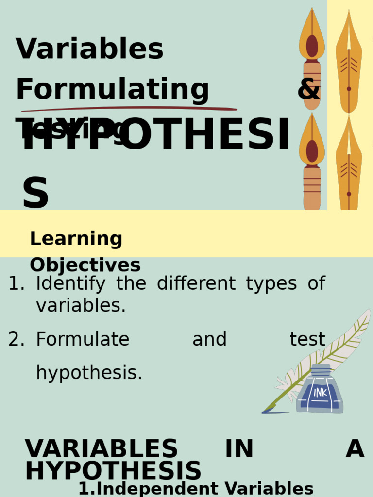 Formulating and Testing Hypothesis | PDF | P Value | Statistical ...