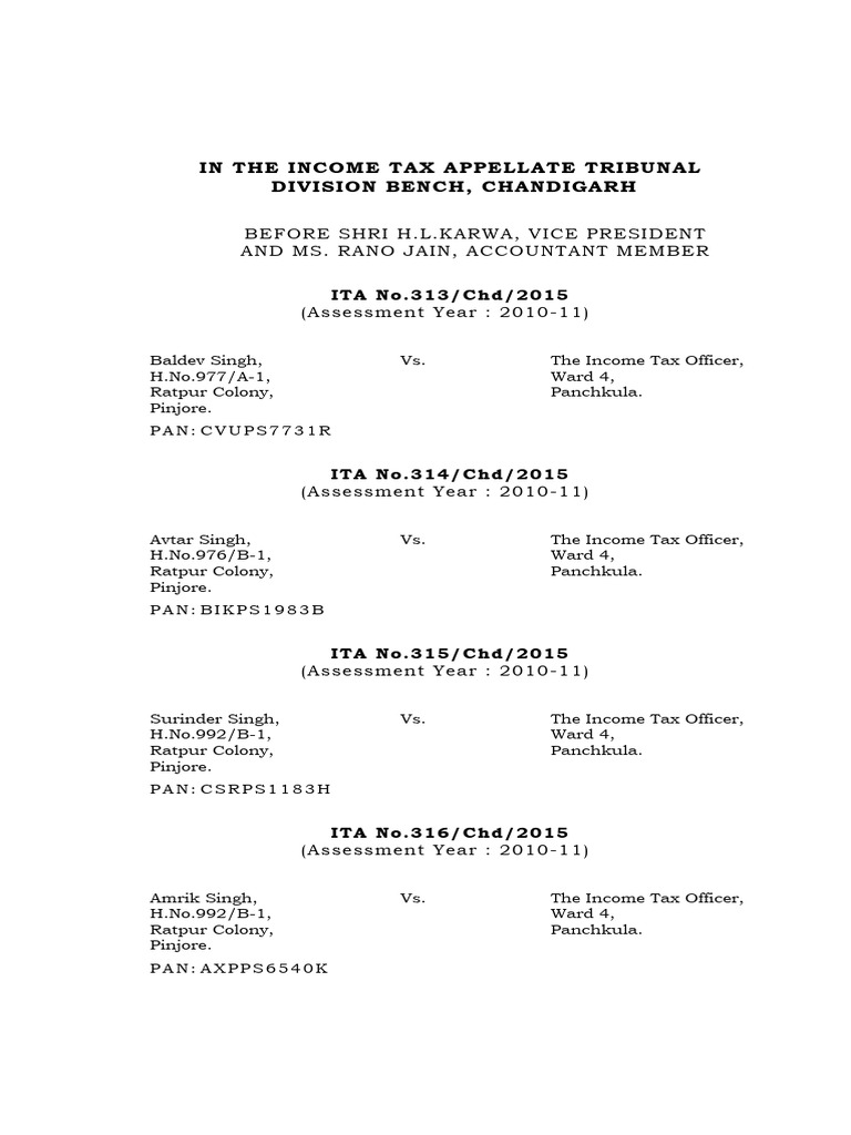 ITAT Chandigarh Section 28 of Land Acquisition Act Interest Is Part of Compensation and Is ...
