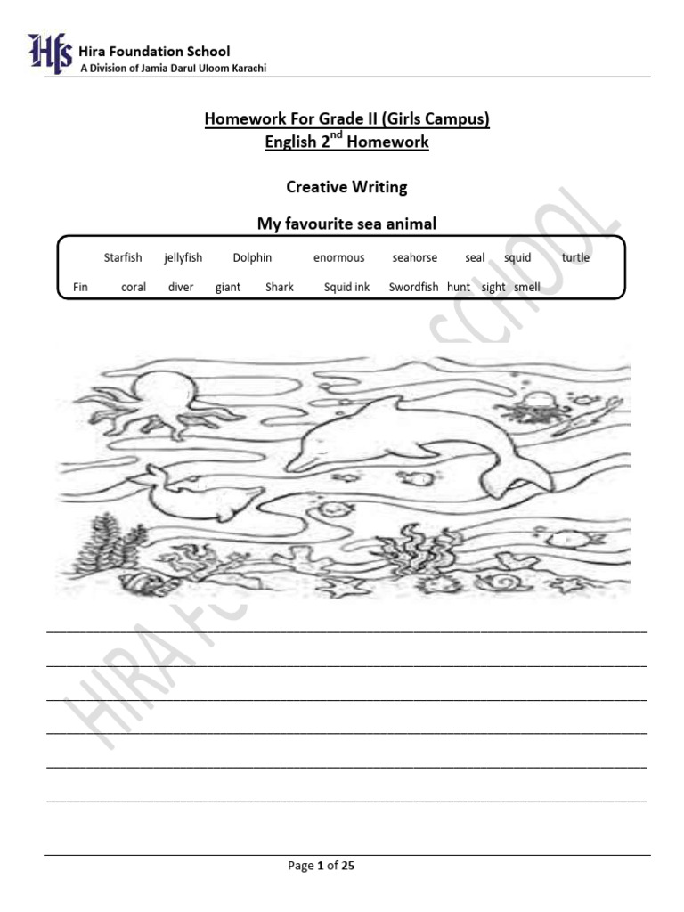 Homework-For-Grade-II | PDF