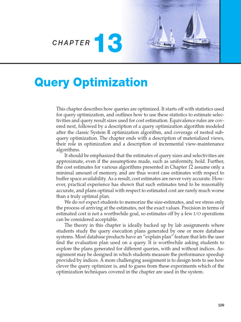 Query Optimization Techniques Explained Pdf Theoretical Computer 5153
