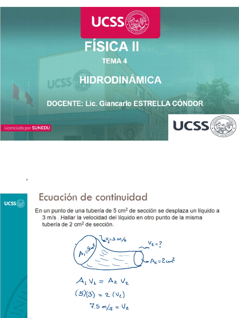 Tema 4 Hidrodinámica Ejercicios Resueltos | PDF