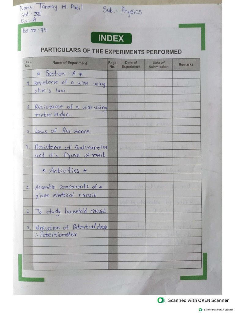 Tanmay Patil - Physics Journal.1 | PDF