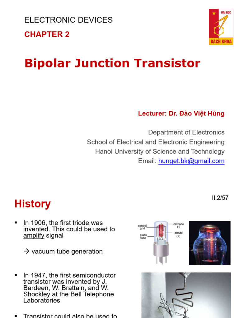 CHP 2 - Bipolar Junction Transistor | PDF | Bipolar Junction Transistor | Transistor