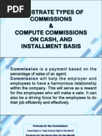 Types of Commission | PDF | Salary | Employment