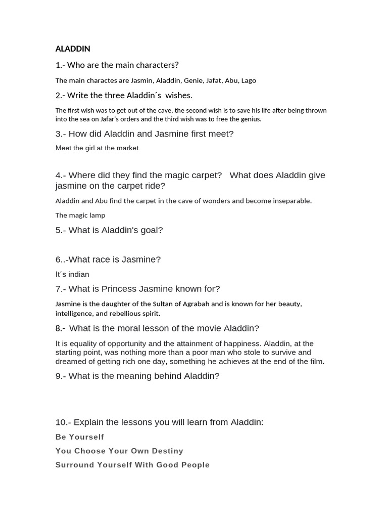 ALADDIN | PDF