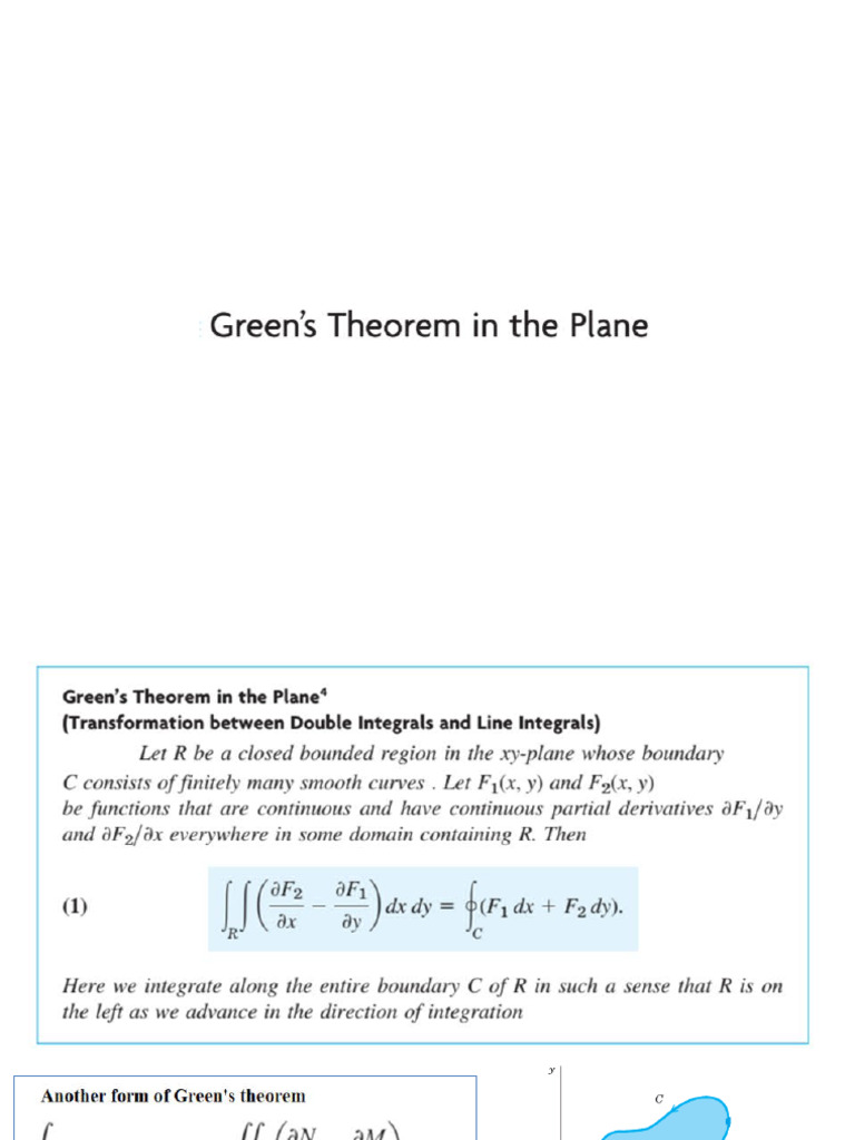 17-Green's Theorem & Stoke's Theorem | PDF | Science & Mathematics