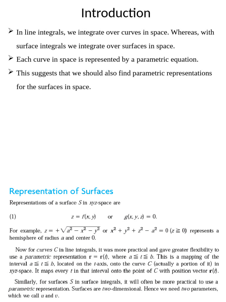 15- Surfaces for Surface Integrals | PDF
