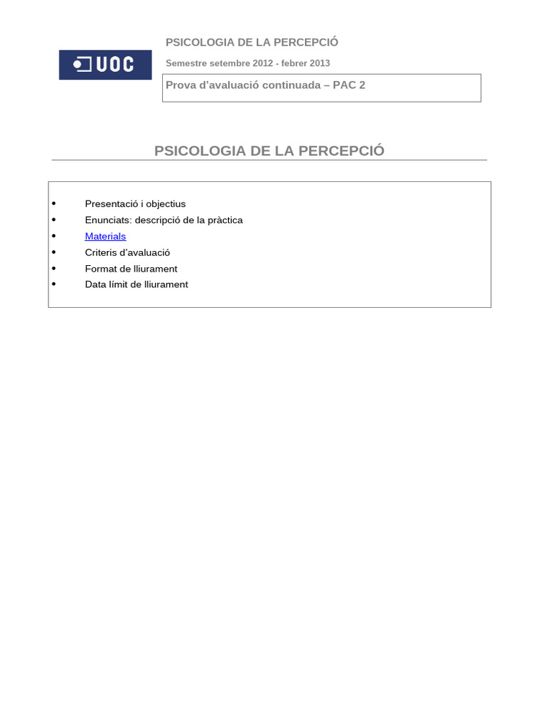 PAC2 - 20121 (1) Enunciado | PDF