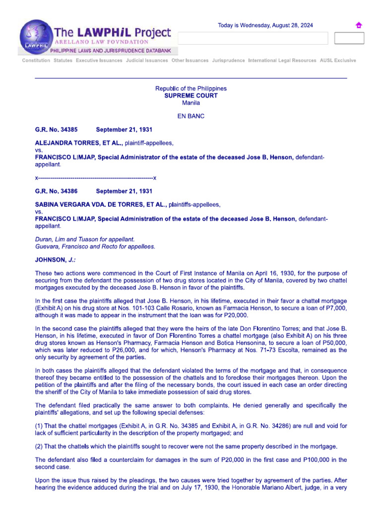 Torres v. Limjap | PDF