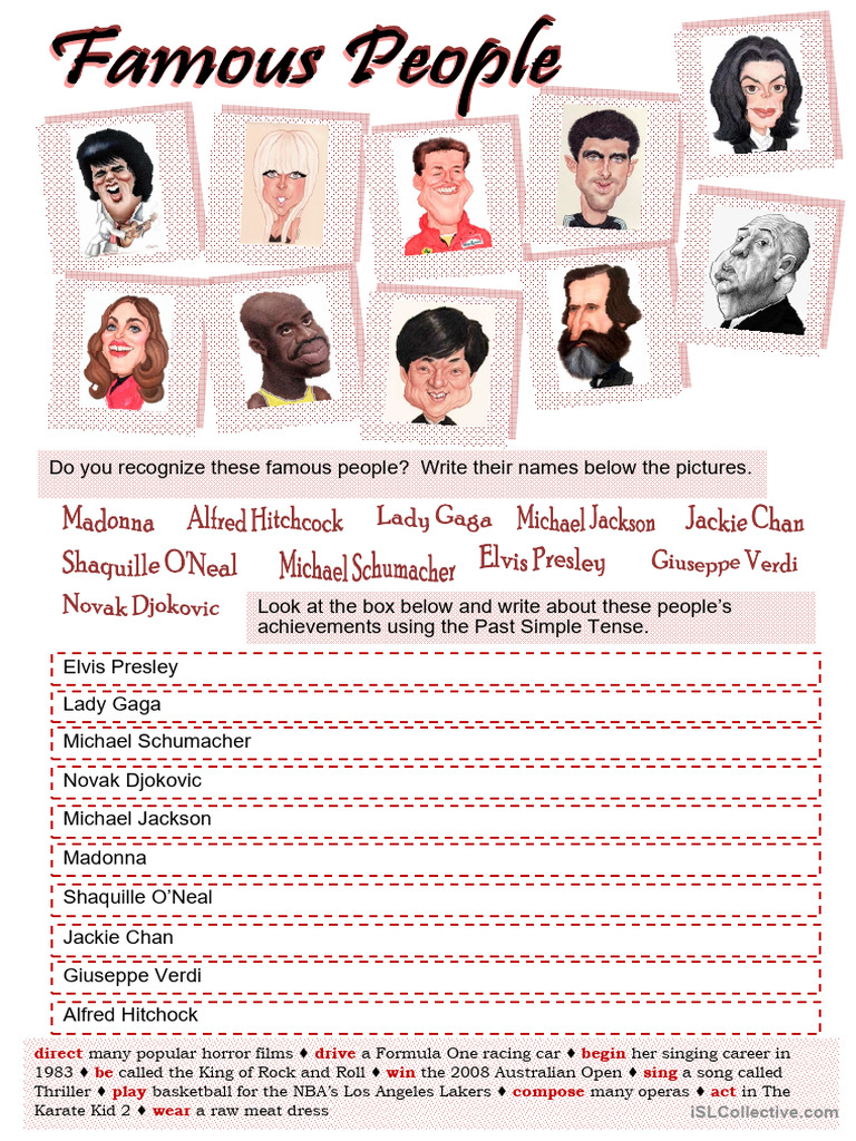 Recognizing Famous People and Achievements | PDF
