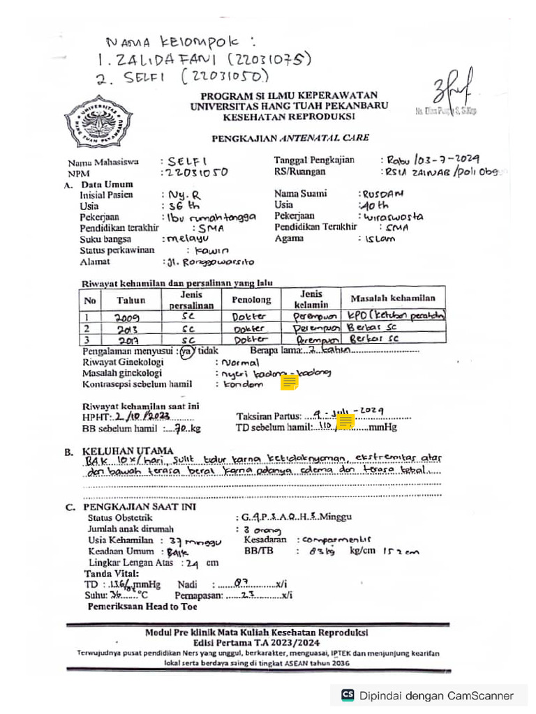 LK Poli Obgyn Selfi & Fani | PDF