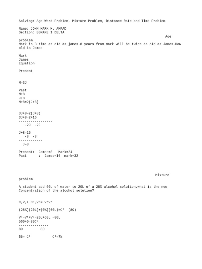 John Mark M. Ampad | PDF | Science & Mathematics | Computers