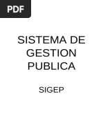 Resumen SIGEP Bolivia | PDF