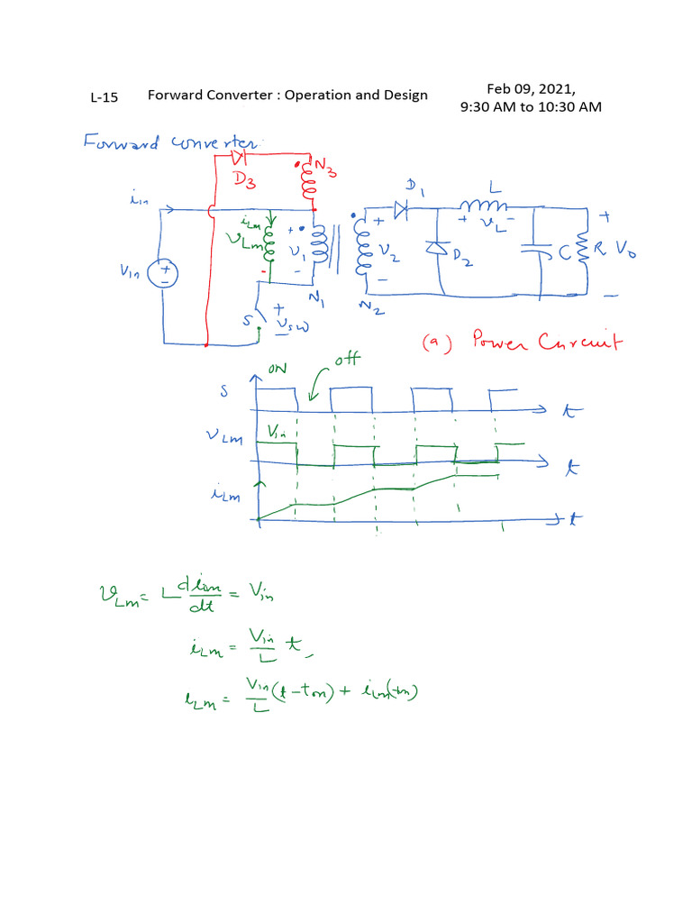 L15 Forward Converter Operation and Design | PDF | Technology & Engineering