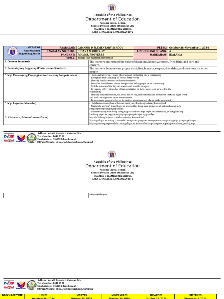 AM Q2 WK 4 WHLP Landong | PDF