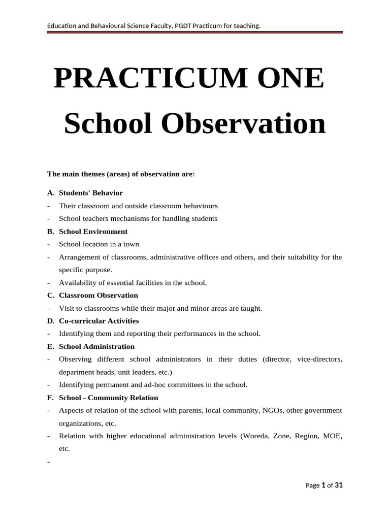 PGDT Practicum Asignment | PDF | Teachers | Lesson Plan