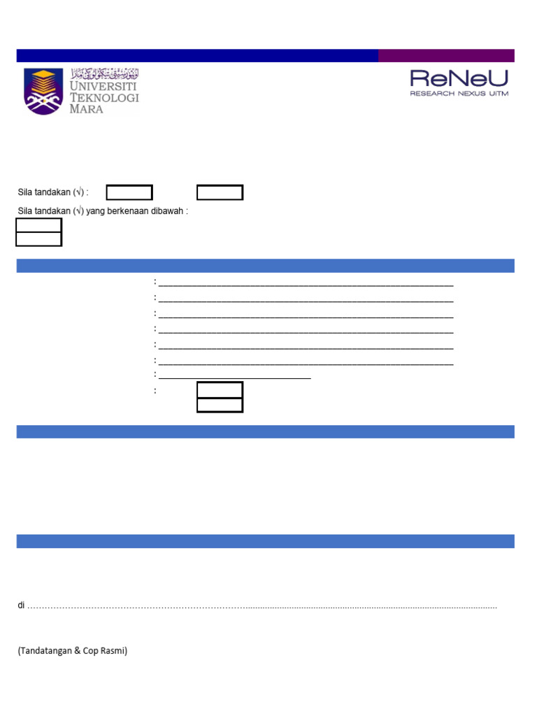 Borang Pelantikan Ahli Tetap & Bersekutu Bagi HICoE & CoE - 2024 | PDF
